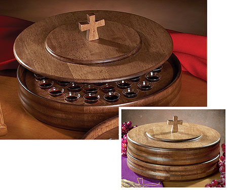 Handcrafted Maple Communion Tray Lid