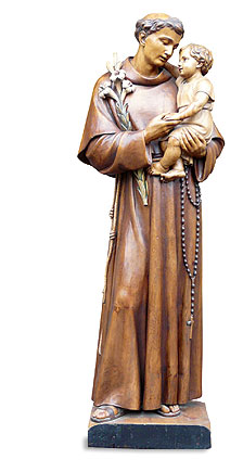 St Anthony Statue - Wood Statue