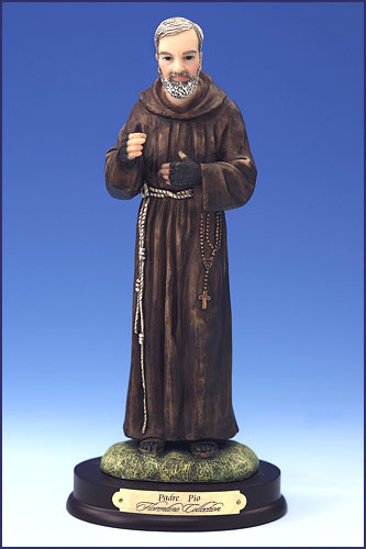 8" ST. PIO FLORENTINE STATUE