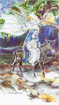 Mary the New Eve - Prayer Card
