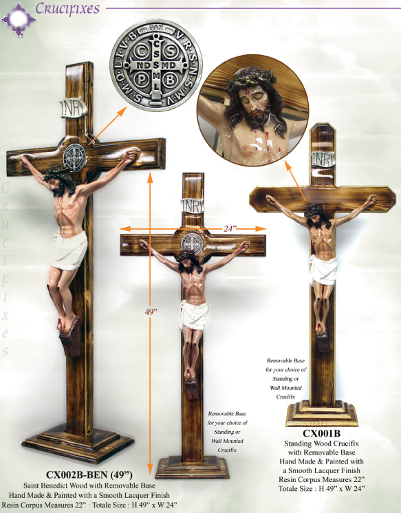 Crucifixes With Removable Base